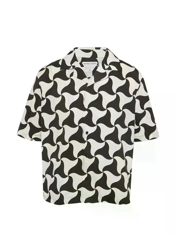 Bottega Veneta Patterned Bowling Shirt