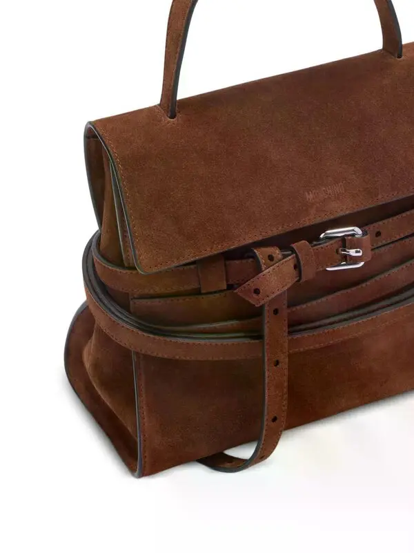 Moschino Tie Me Regular Handbag - Brown