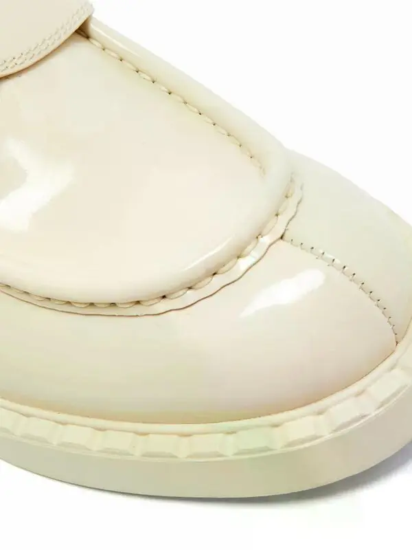 Prada Logo-plaque Patent Loafers