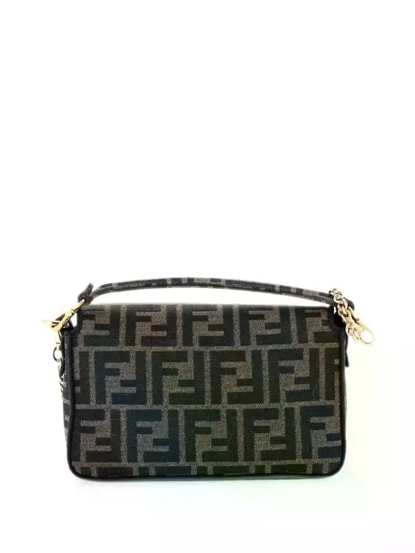Fendi Baguette Nm Bag Zucca Canvas Mini Crossbody Bag - Brown