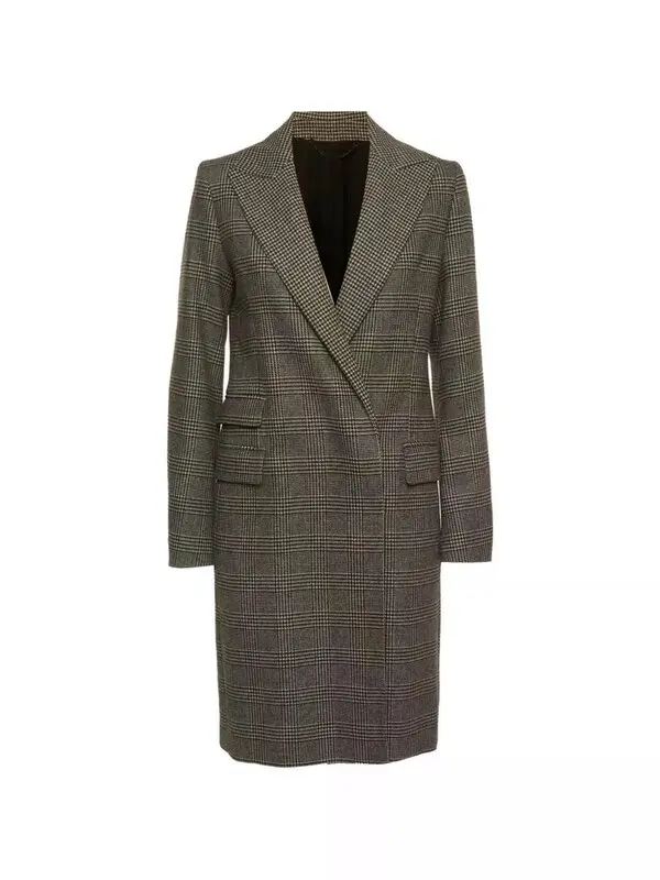 ALLSAINTS Houndstooth Double-breasted Coat