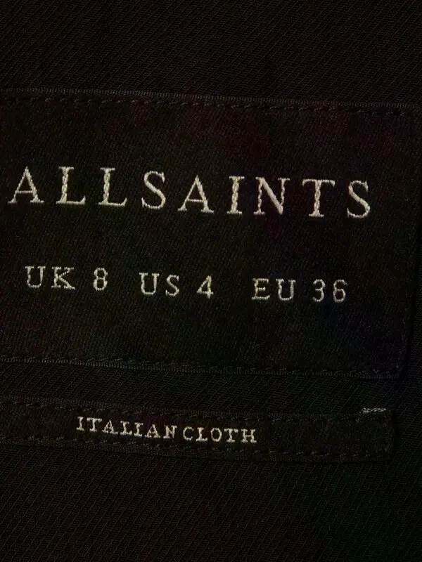 ALLSAINTS Houndstooth Double-breasted Coat