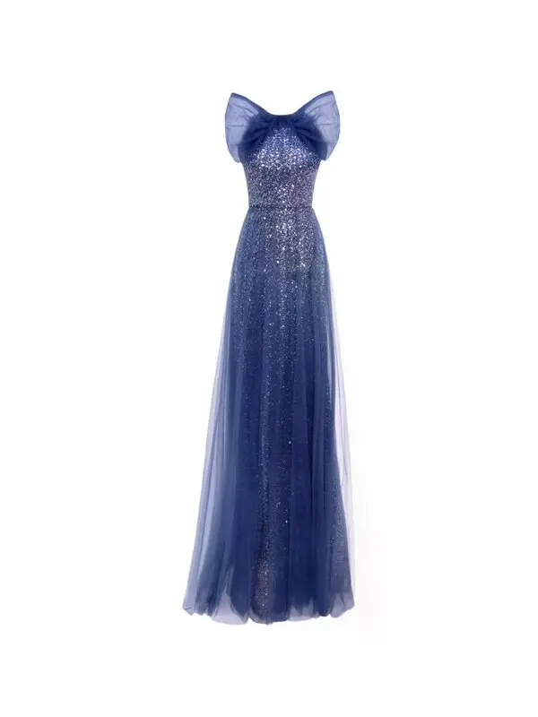GEMY MAALOUF Embellished Bow Detail Dress