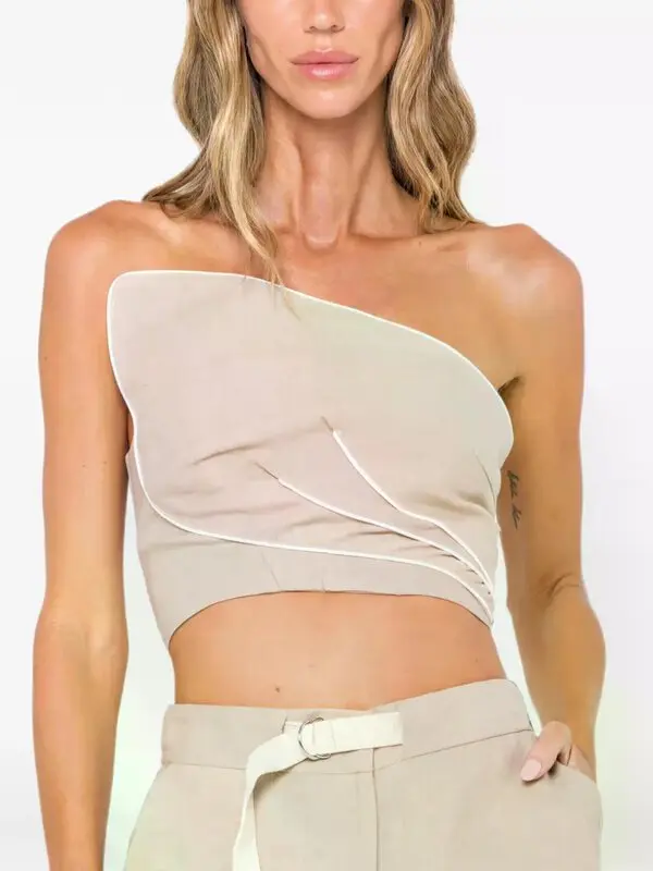 JBQ Asymmetrical Linen Top