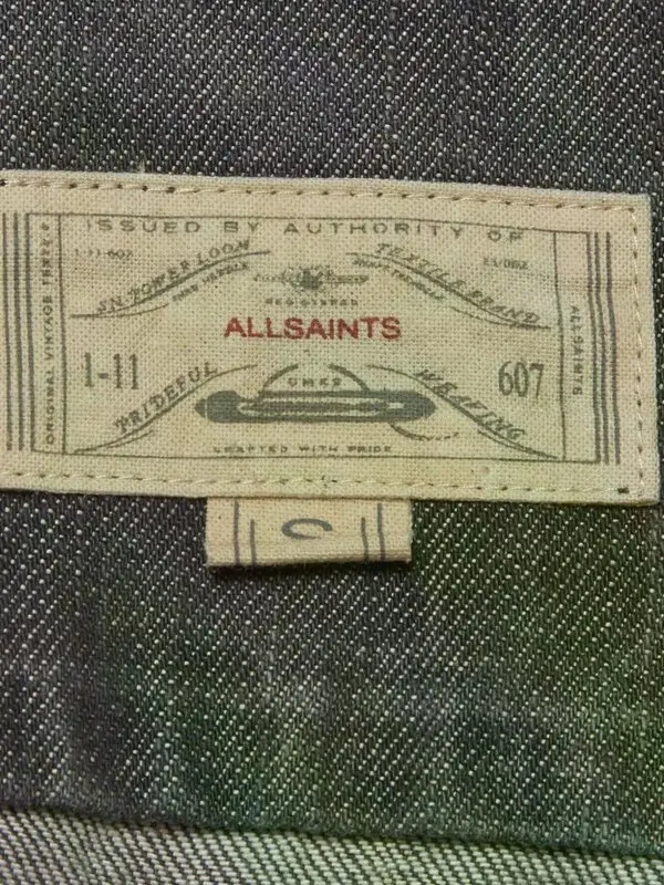 ALLSAINTS Corduroy Collar Denim Jacket