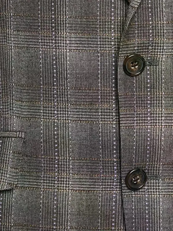 Etro Glen Plaid Single-breasted Blazer