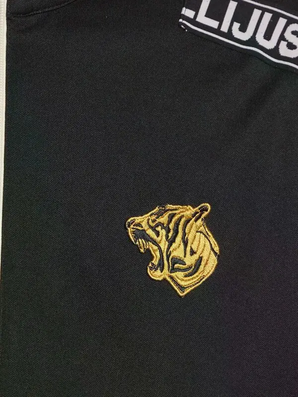 Just Cavalli Tiger-patch Zip-up Sweatshirt