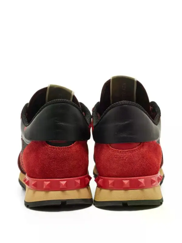 Valentino Garavani Rockrunner Camouflage Sneakers - Red