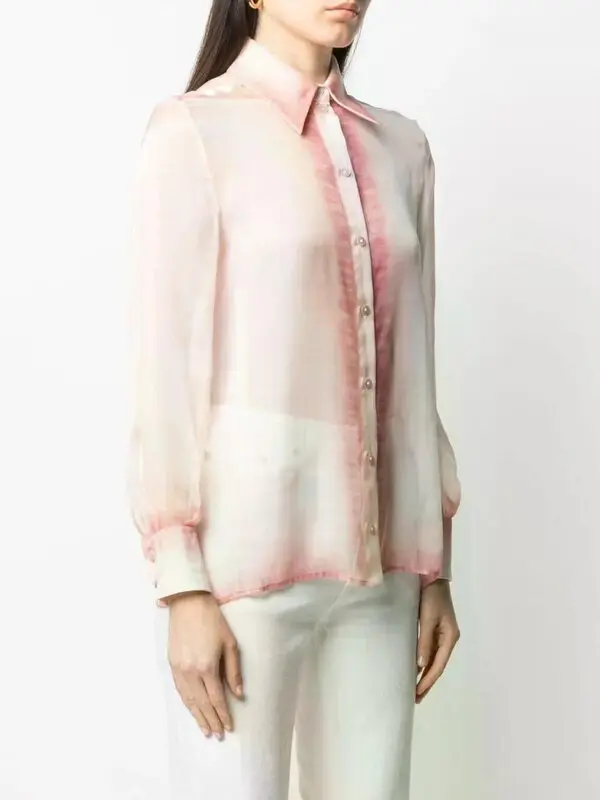 Alberta Ferretti Silk Gradient Shirt