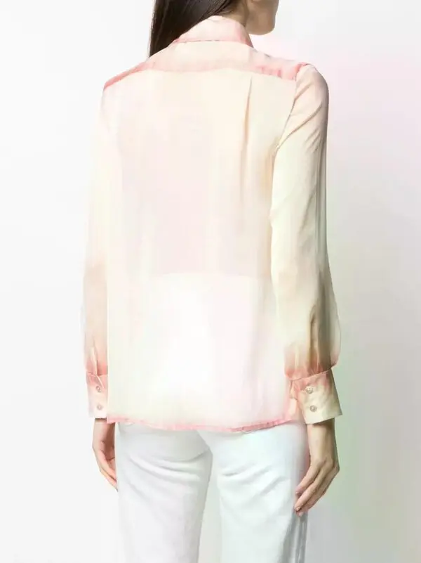 Alberta Ferretti Silk Gradient Shirt