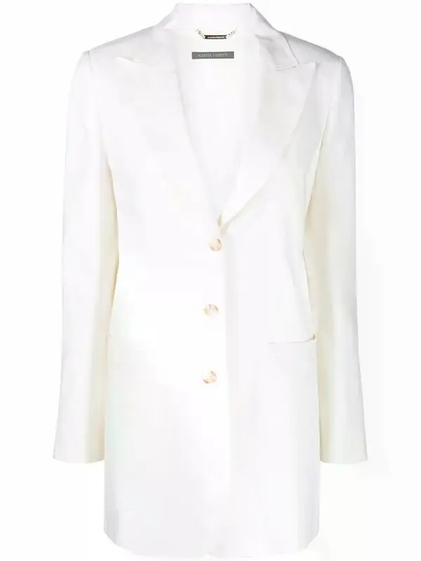 Alberta Ferretti Longline Single-breasted Blazer