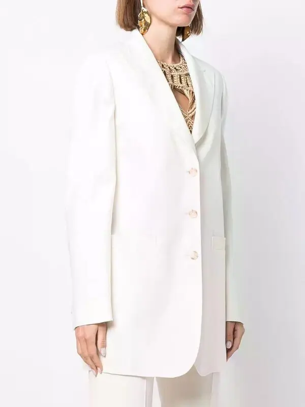Alberta Ferretti Longline Single-breasted Blazer