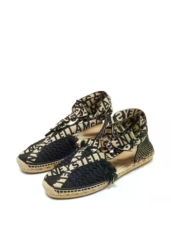 Stella McCartney Gaia Logo-tie Flat Espadrilles