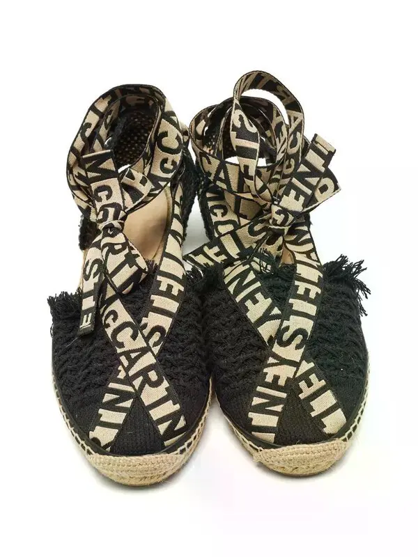 Stella McCartney Gaia Logo-tie Flat Espadrilles