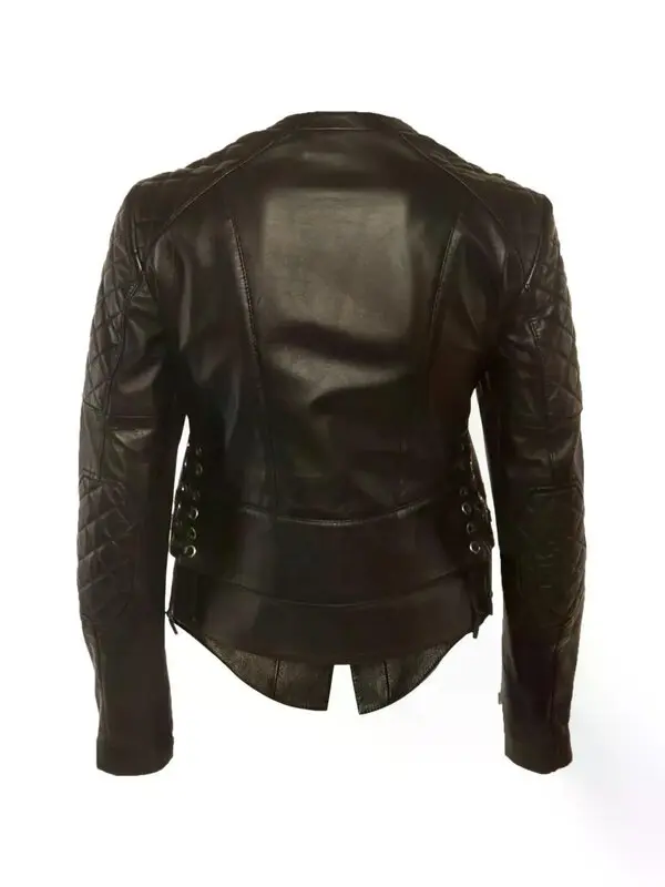 Balenciaga Quilted Lamb Leather Biker Jacket