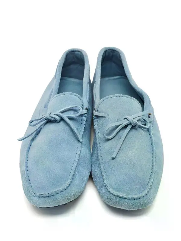TOD'S Gommino Suede Slip-on Loafers - Blue