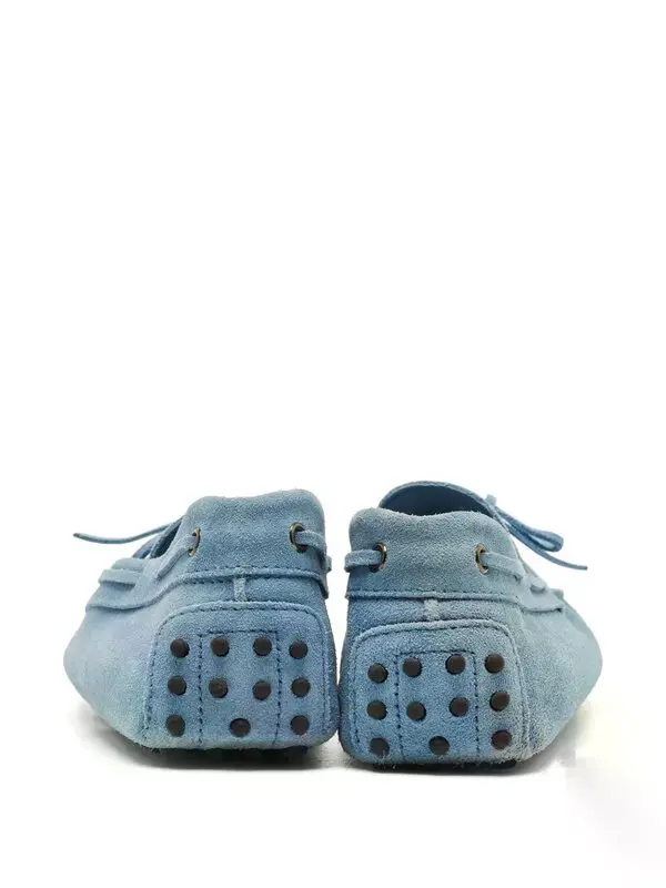 TOD'S Gommino Suede Slip-on Loafers - Blue