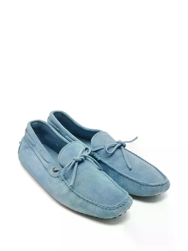 TOD'S Gommino Suede Slip-on Loafers - Blue