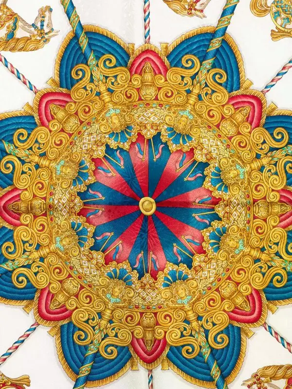 Hermès 1980-2000 Luna Park Silk Scarf 90 Scarves