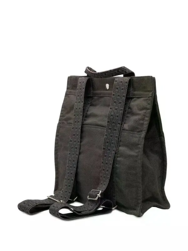 Hermès Canvas Herline Mm Backpack - Grey