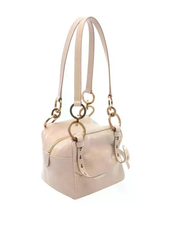 Prada Mini Calfskin Dangle Top Handle Bag - Neutrals