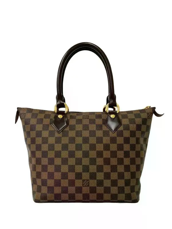LOUIS VUITTON Damier Ebene Saleya Pm Handbag - Brown