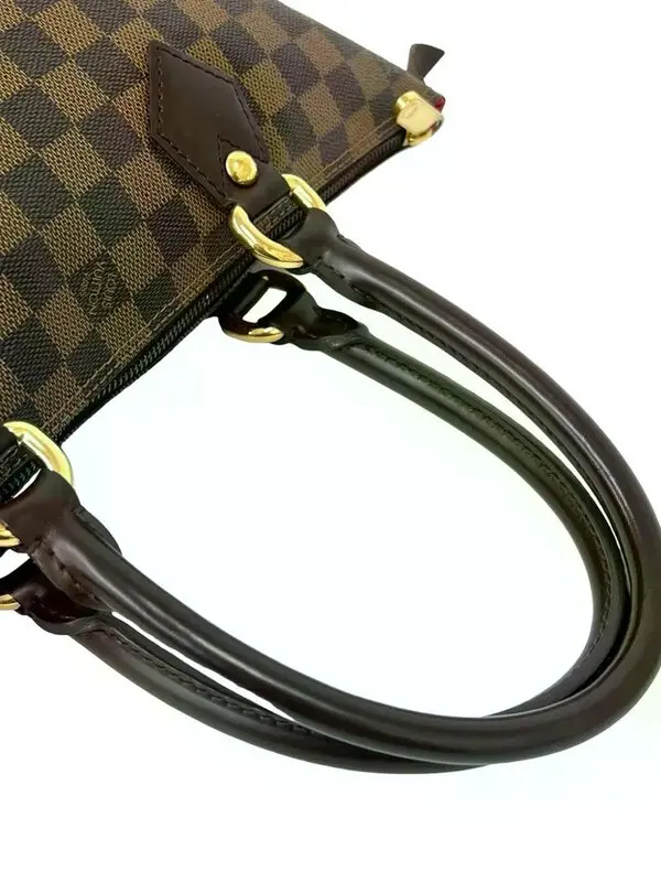 LOUIS VUITTON Damier Ebene Saleya Pm Handbag - Brown