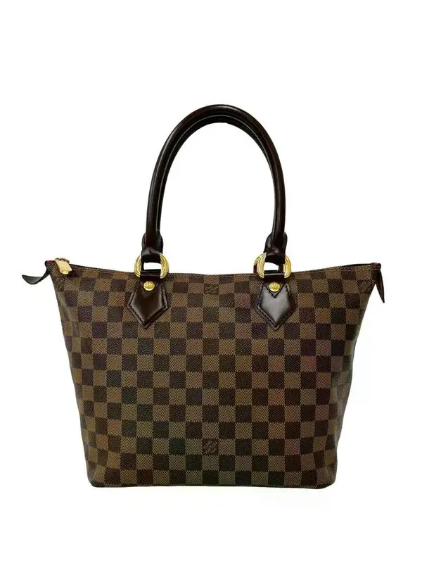 LOUIS VUITTON Damier Ebene Saleya Pm Handbag - Brown