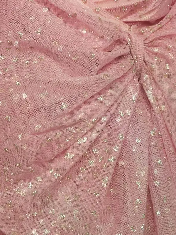Red Valentino Glittered Bow-embellished Dress