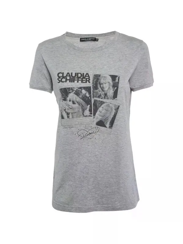 Dolce & Gabbana Claudia Schiffer Graphic Print T-shirt