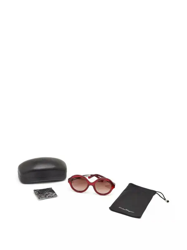 FERRAGAMO Round Frame Sunglasses