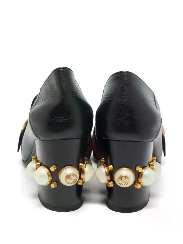 Gucci Peyton Web Stripe Pumps