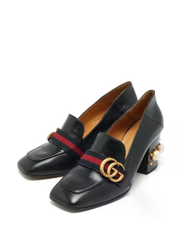 Gucci Peyton Web Stripe Pumps