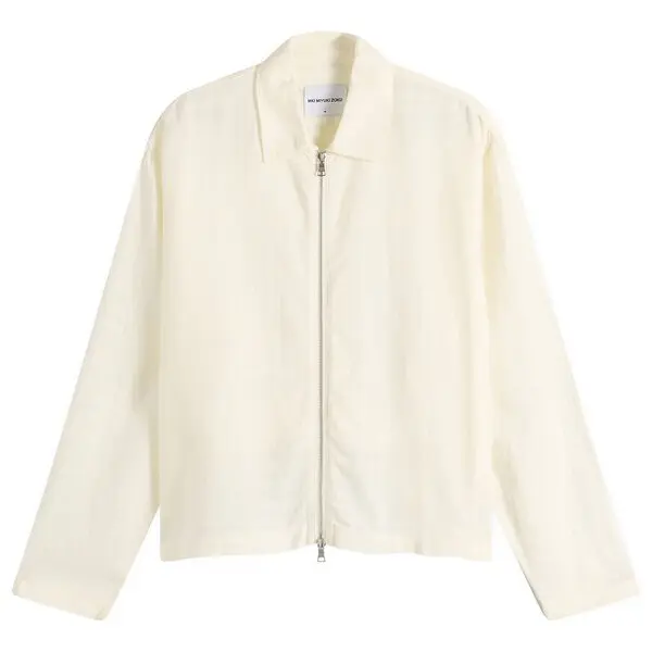 MKI MIYUKI ZOKU Loose Weave Check Rider Jacket - Bone