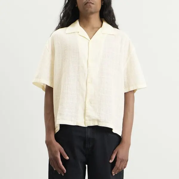 MKI MIYUKI ZOKU Loose Weave Check Vacation Shirt