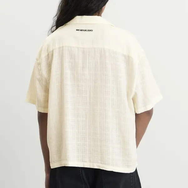 MKI MIYUKI ZOKU Loose Weave Check Vacation Shirt