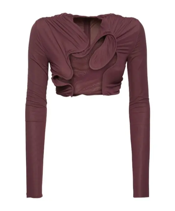Christopher Esber Transparent Knit Short-sleeve Top