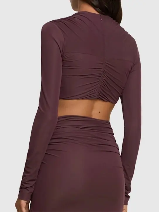 Christopher Esber Transparent Knit Short-sleeve Top