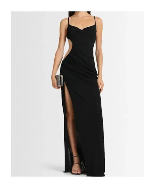 MUGLER Slit Detail Dress