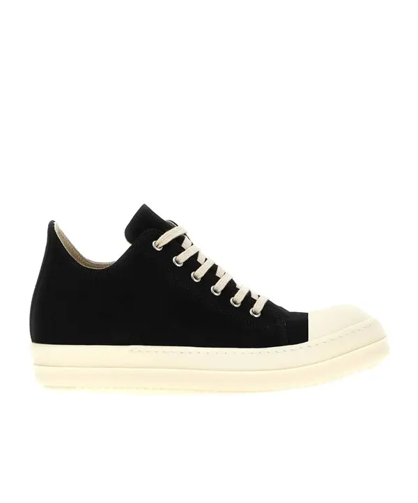 Rick Owens Round Toe Lace-up Sneakers
