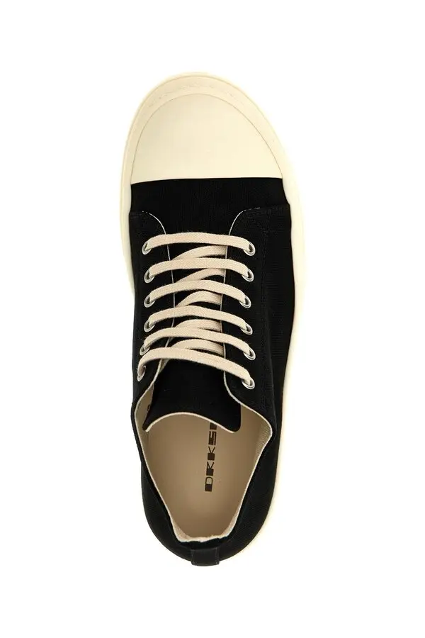 Rick Owens Round Toe Lace-up Sneakers