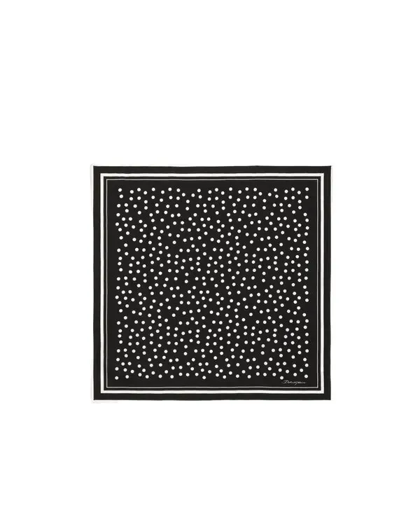 Dolce & Gabbana Dolce Gabbana Polka Dot Printed Scarf