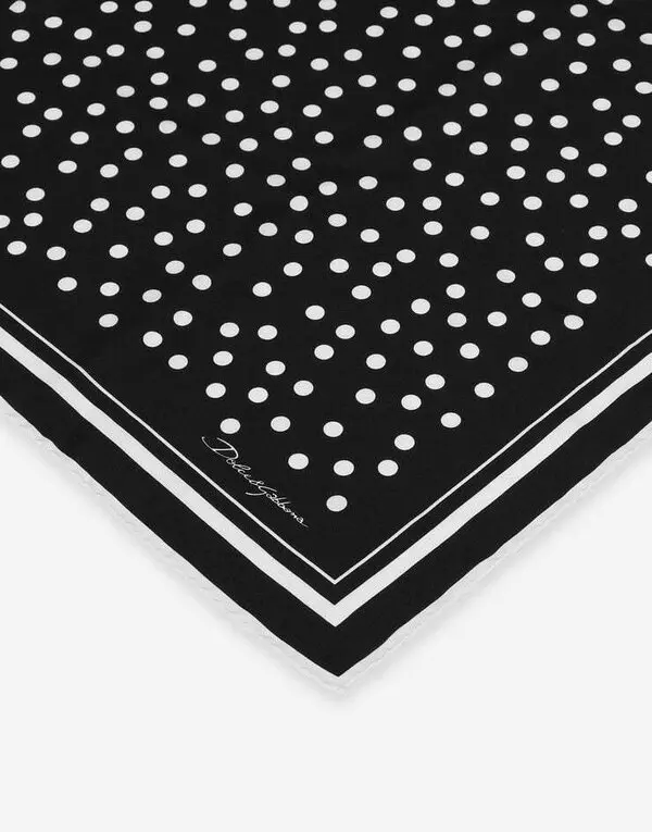 Dolce & Gabbana Dolce Gabbana Polka Dot Printed Scarf