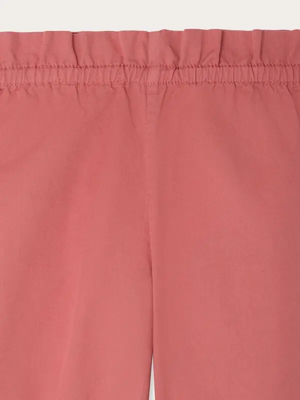 Bonpoint Elastic Waist Casual Pants With Ruffle Detail