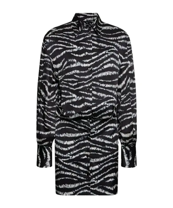 Attico Zebra Print Dress