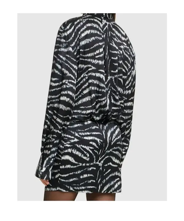 Attico Zebra Print Dress