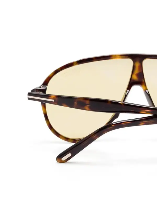 TOM FORD Oversized Pilot Frame Sunglasses