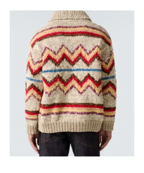 Visvim Wool And Cashmere Jacquard Cardigan