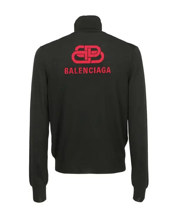Balenciaga Logo Knitted Pullover