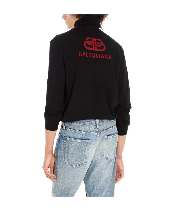 Balenciaga Logo Knitted Pullover